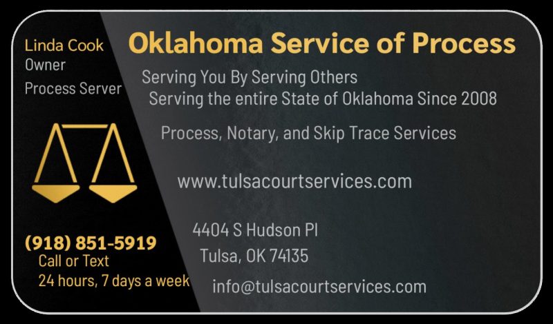 Oklahoma Service of Process | Process Server | 918-960-9315